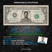 Personalized One Dollar Bill Template Poster With Your Face. Birthday ...