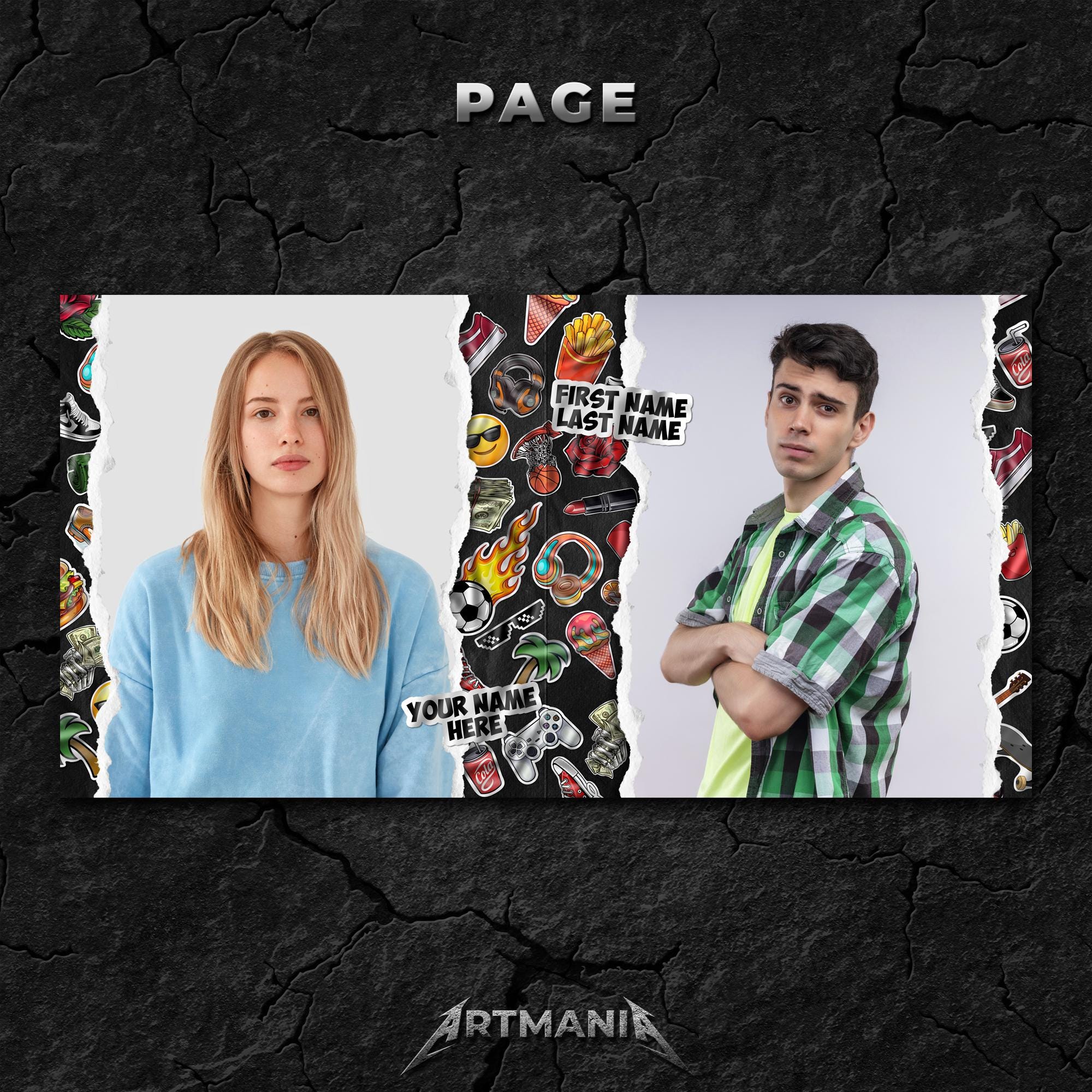 Senior Album Template. Graduation Photo Book Template. School Years ...