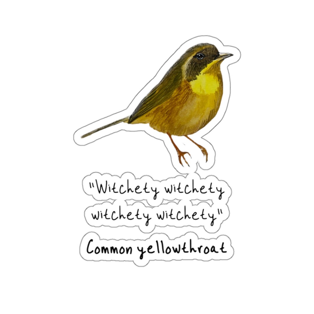 Common Yellowthroat: Bird Mnemonic Bird Call Die-cut Sticker - Etsy