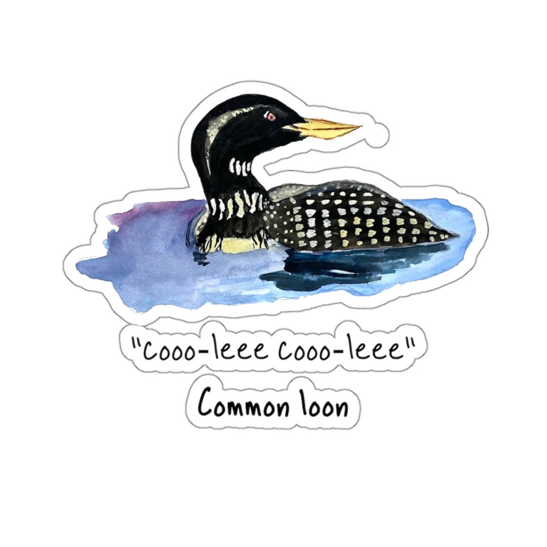 Common Loon: Bird Mnemonic Bird Call Die-cut Sticker - Etsy