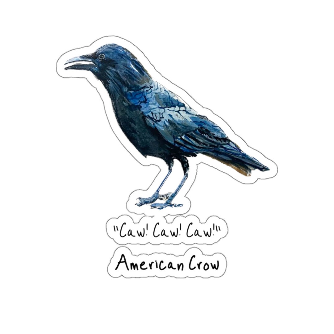 American Crow: Bird Mnemonic Bird Call Die-cut Sticker - Etsy
