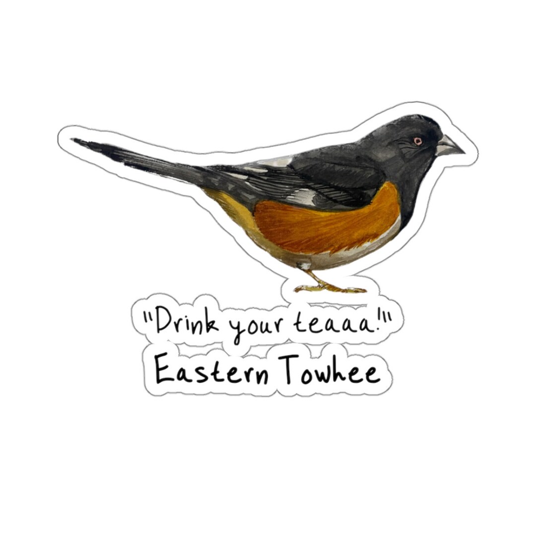 Eastern Towhee: Bird Mnemonic Bird Call Die-cut Sticker - Etsy