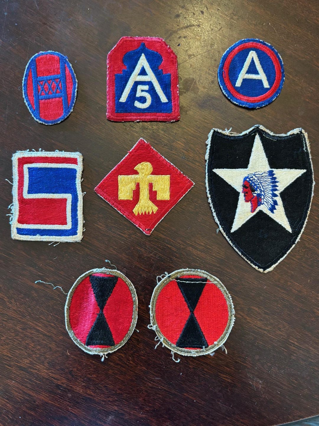 Lot of Wwii/world War 2 Items patches, Trousers, USN Sun Helmet, Etc ...