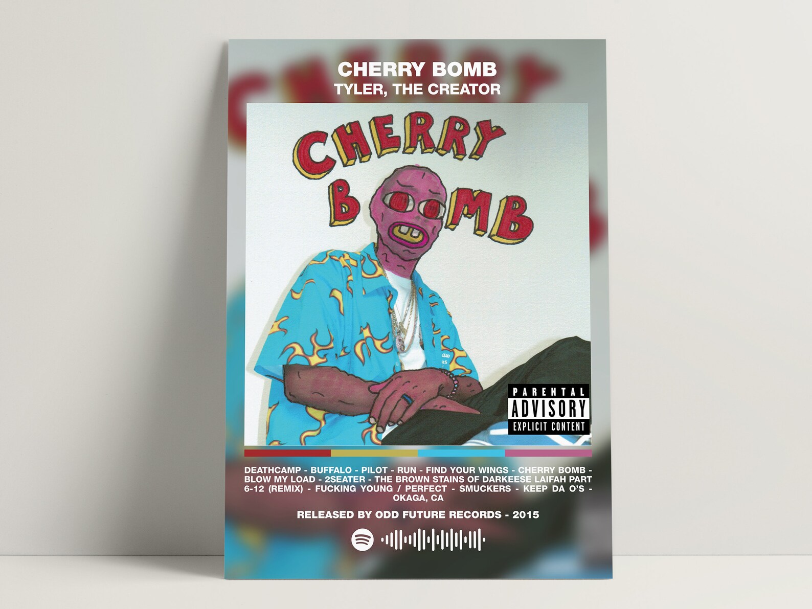 Tyler the Creator Cherry Bomb Album Cover Poster Cherry Bomb - Etsy