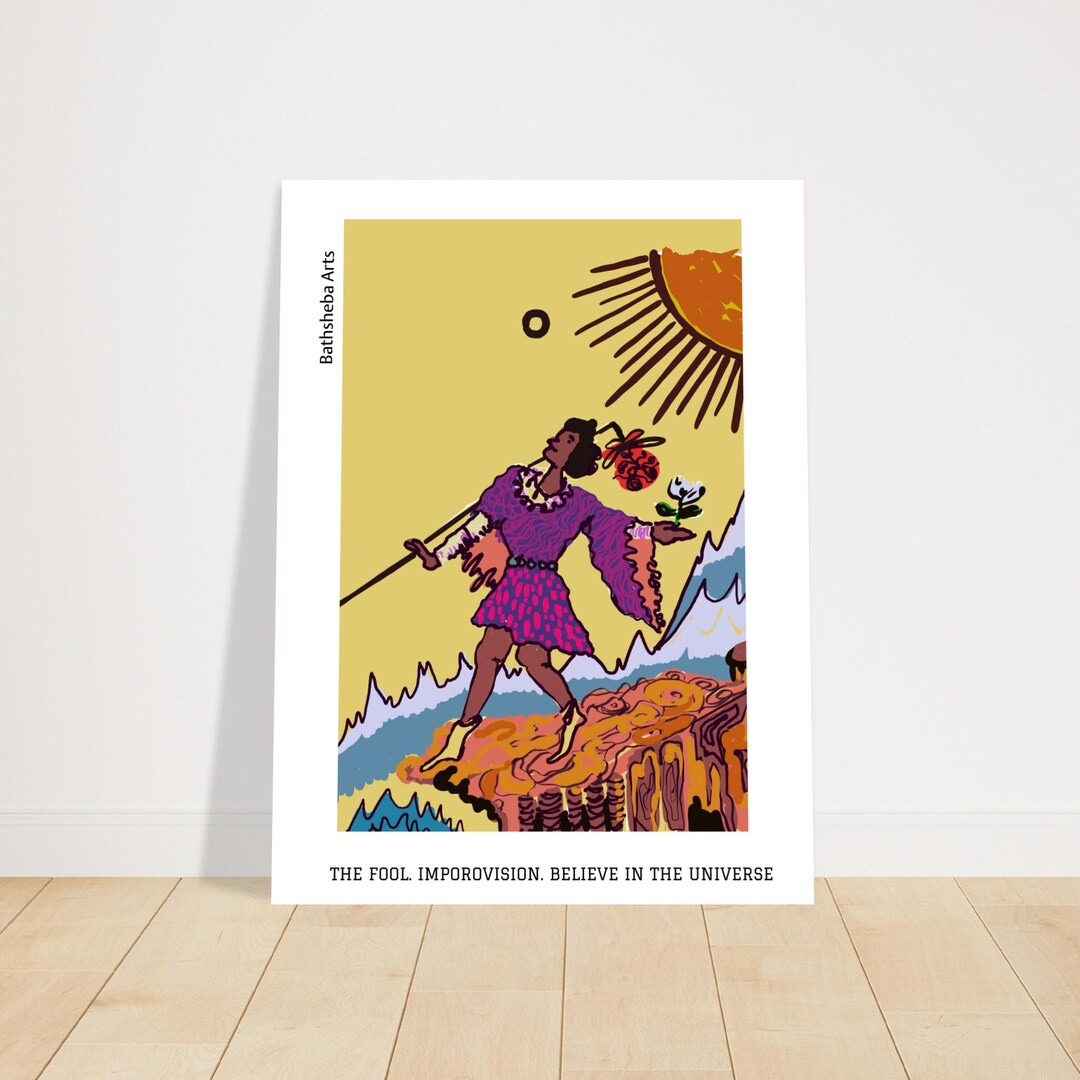 Hand-painted,the Fool Tarot Card, Art Print, Premium Quality Spiritual ...