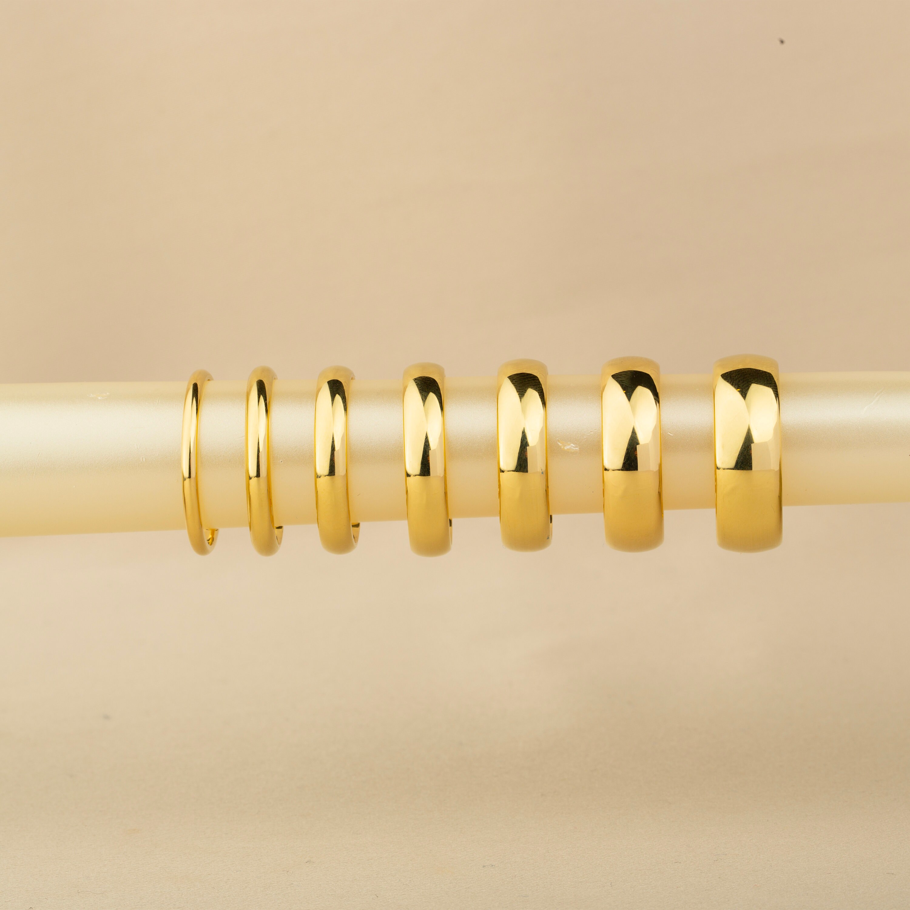 22K Solid Gold 7mm Wedding Band 22K Gold 7mm Wedding Gold 7mm Wedding ...