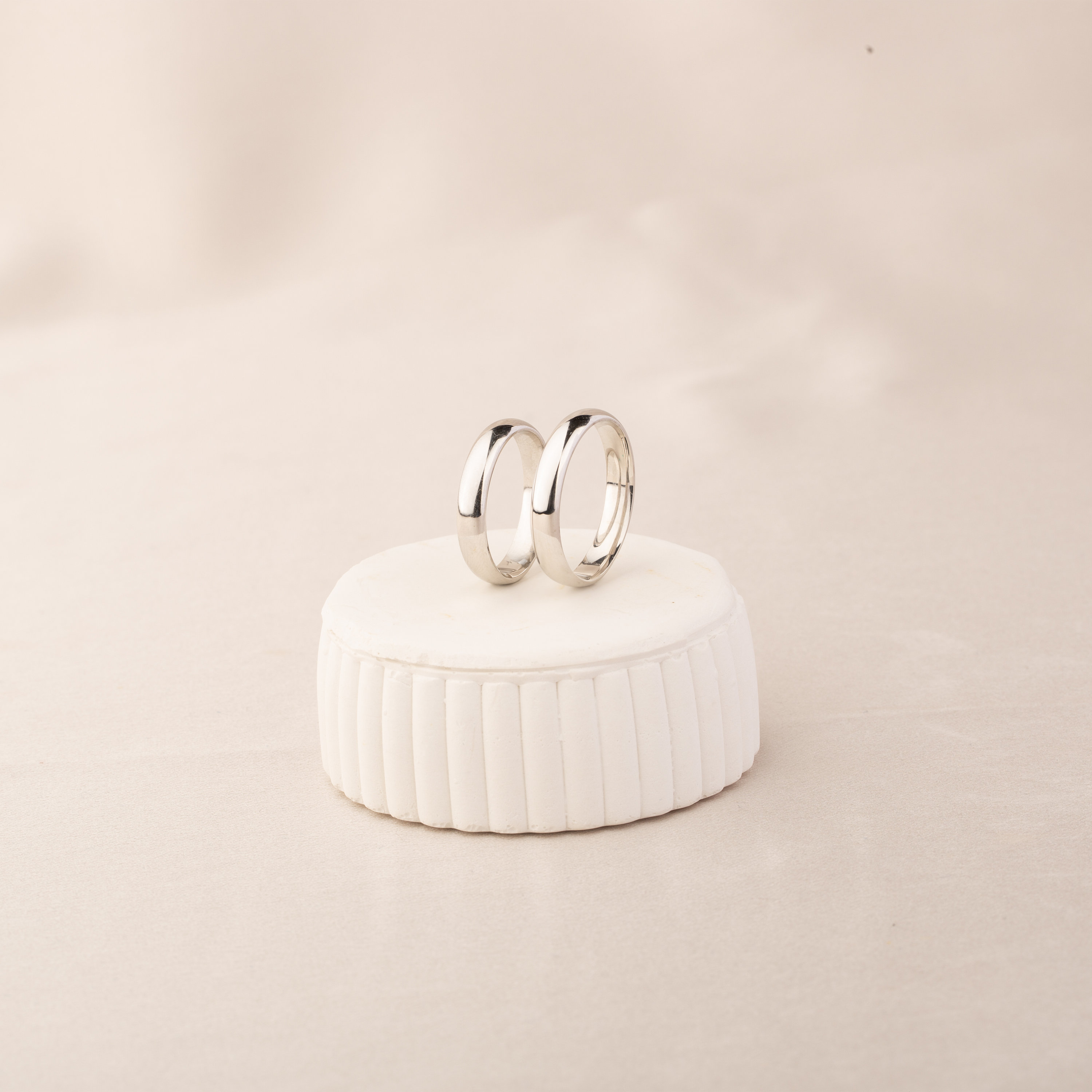 Solid Platinum Wedding Bands Thin / Thick Platinum Wedding Bands Domed ...