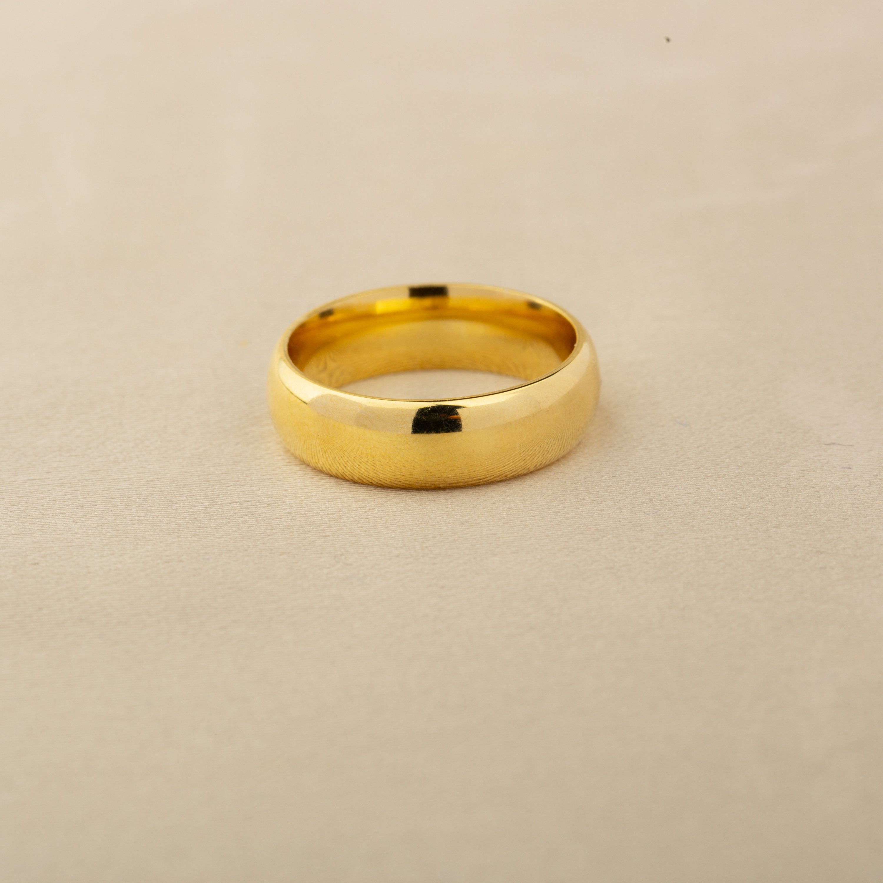 22K Solid Gold 6mm Wedding Band 22K Gold 6mm Wedding Gold 6mm Wedding ...