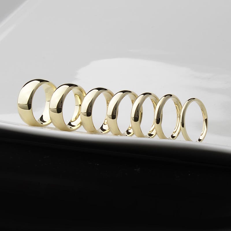 Real Gold Bands Women - Etsy