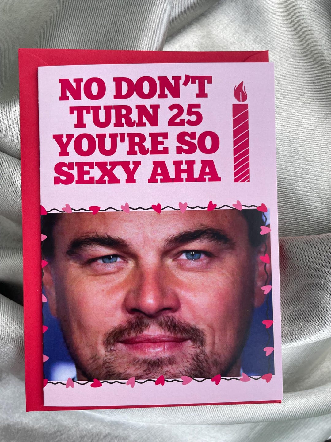 25th Birthday Card, Leonardo Dicaprio, Funny Birthday Card, Occassion ...