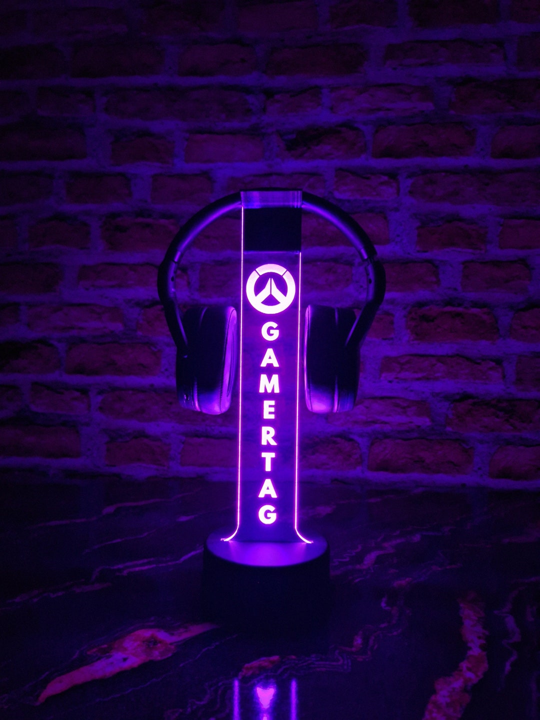 Overwatch Headphone Holder Stand Personalized Gaming Decor Headset ...