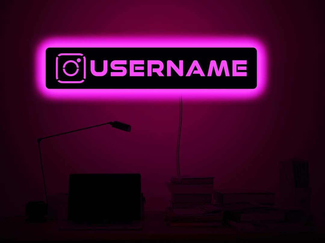 Instagram Led Sign Streamer Backdrop Instagram Panels - Etsy