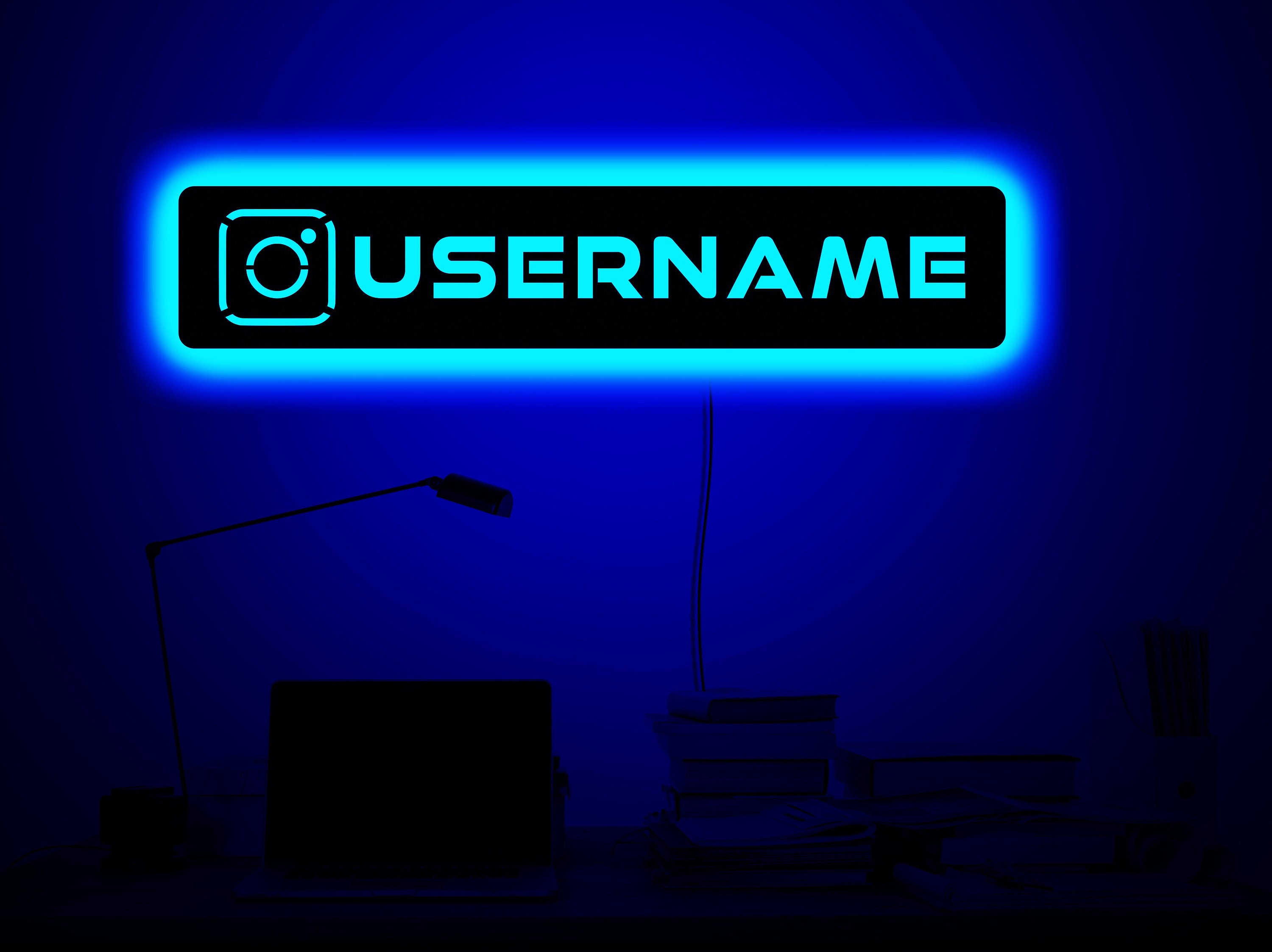 Instagram Led Sign Streamer Backdrop Instagram Panels - Etsy