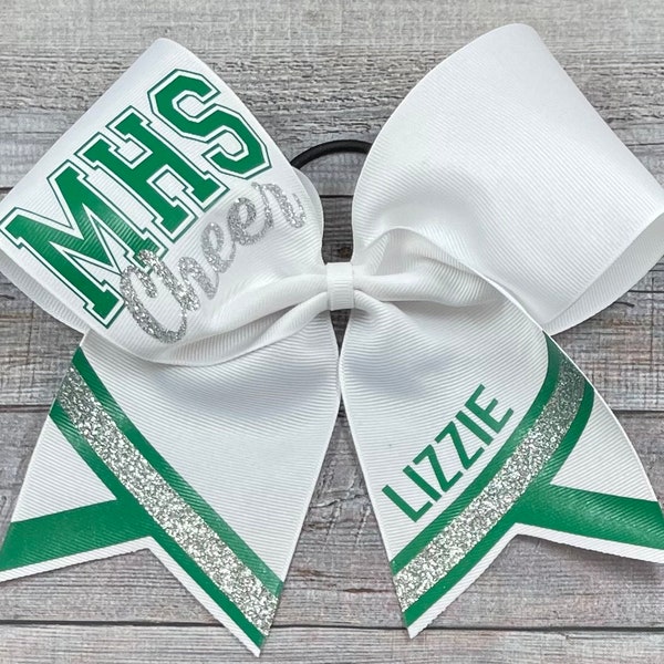 Green Cheer Bow - Etsy