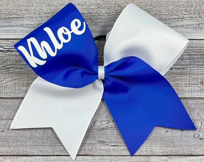 Basketball Cheer Bow, Black, Personalized - Etsy