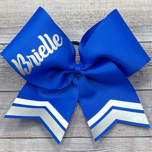 Red and Royal Blue Cheer Bow, Red Cheer Bow, Red Royal Blue White Cheer ...
