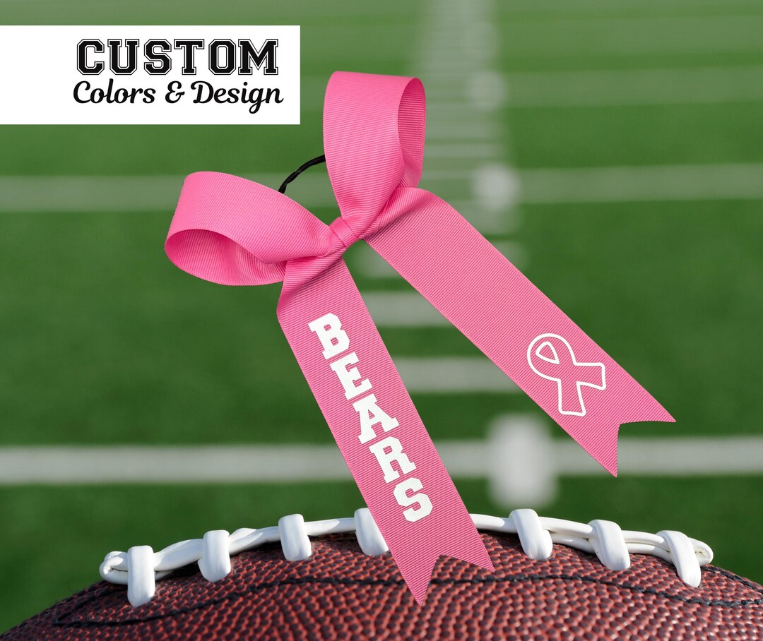 Breast Cancer Awareness Cheer Bow, Collegiate Cheer Bow, Pink Cheer Bow ...