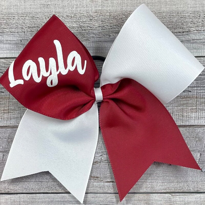 Maroon Cheer Bows - Etsy