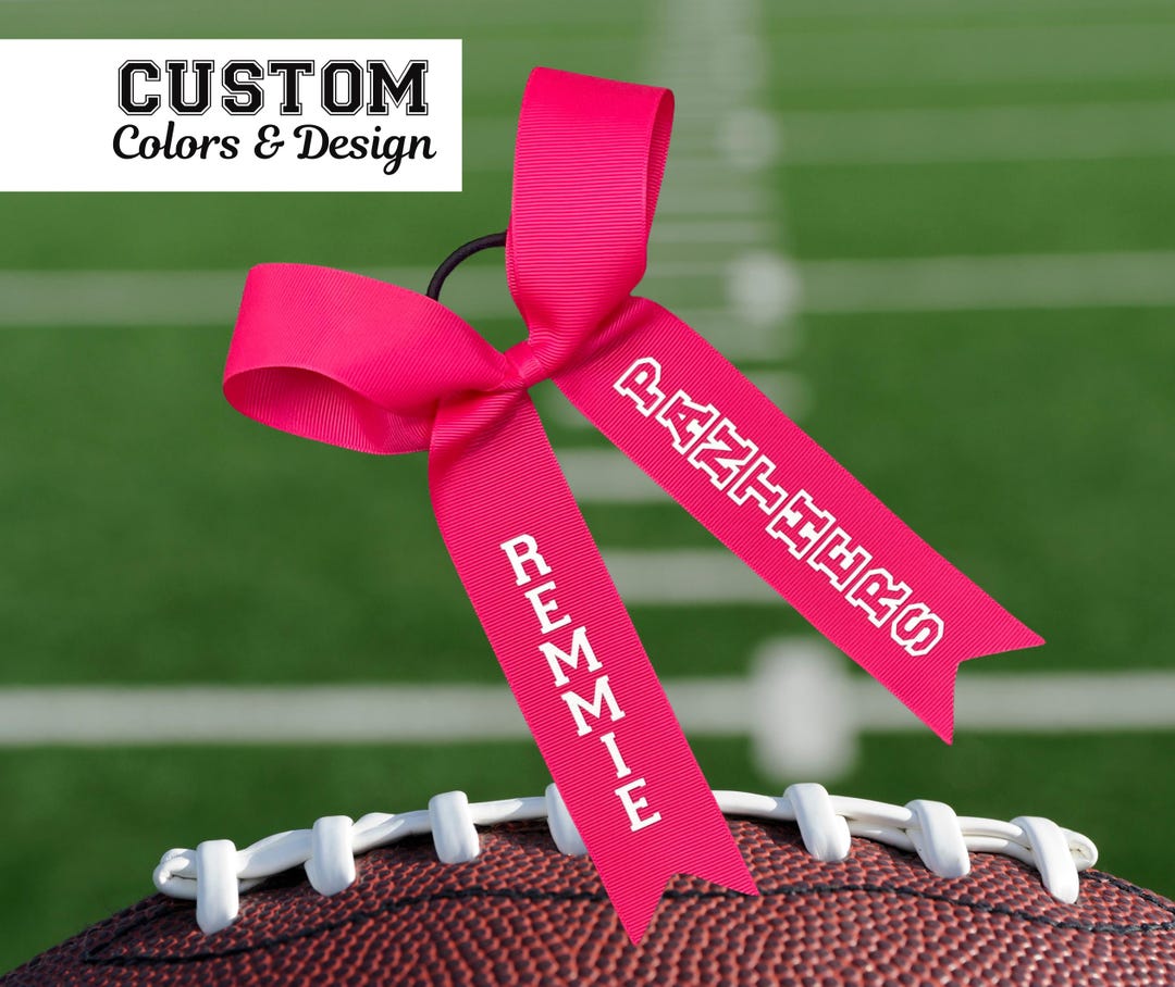 Pink Cheer Bow, Collegiate Pink Cheer Bow, Add Personalization ...