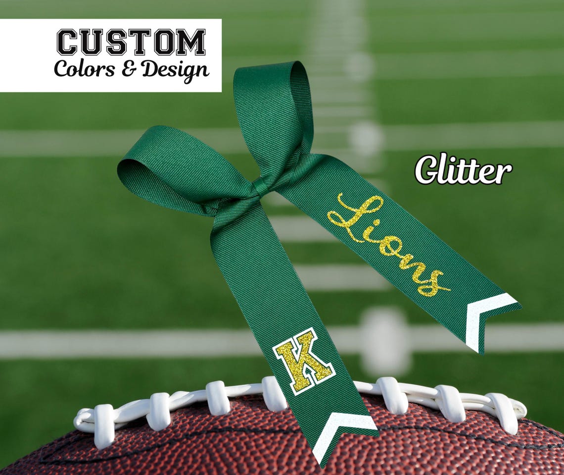 Blue Navy Collegiate Cheer Bow, Collegiate Glitter Cheer Bow, Long Tail ...
