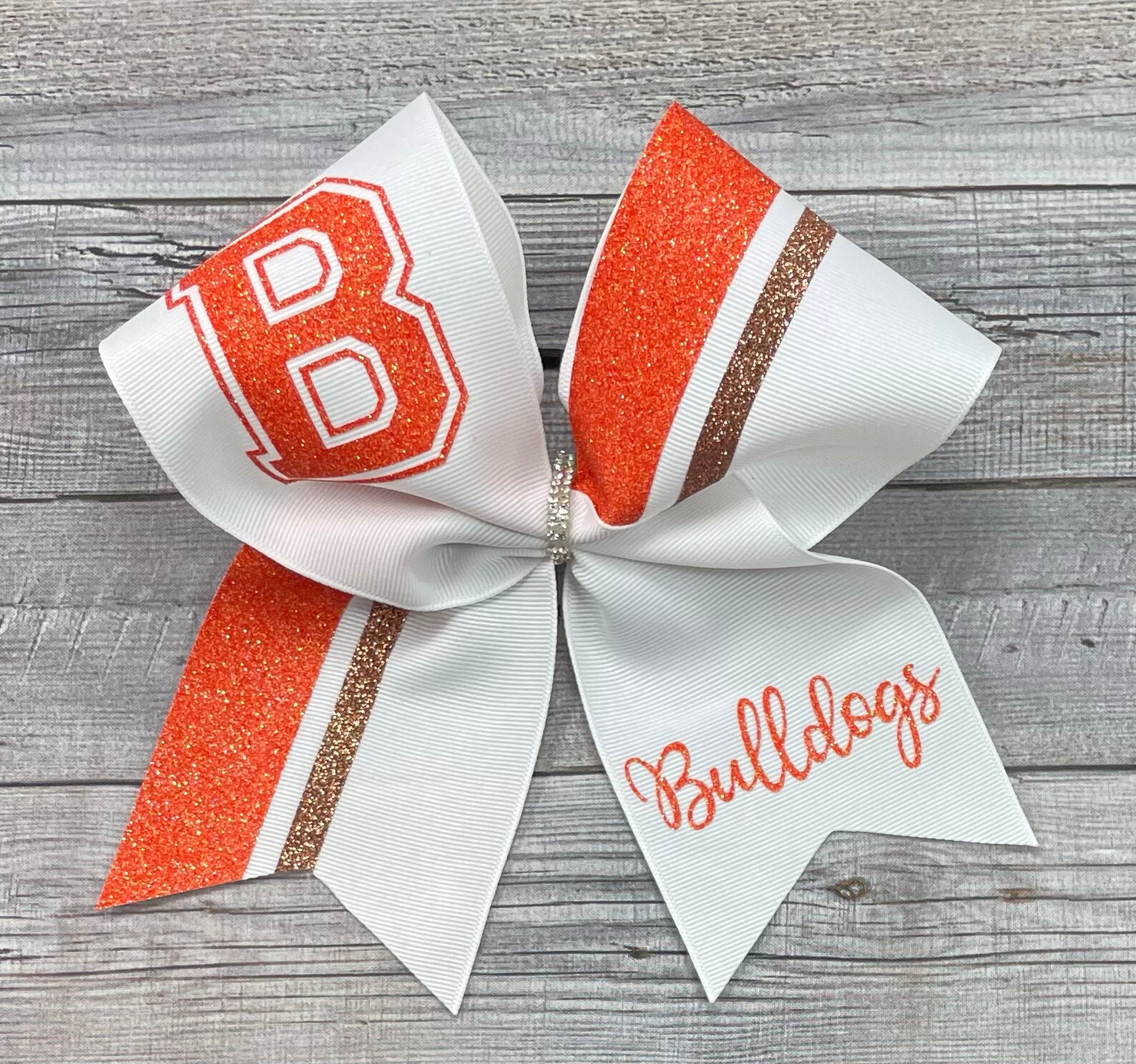 Red and Blue Custom Glitter Cheer Bow, Competition Bow, Sparkly Cheer ...