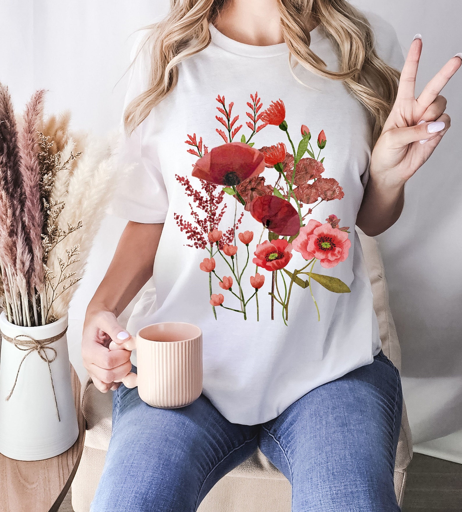 Goblincore, Botanical Shirt, Wildflower Shirt, Nature Shirt, Gardening ...