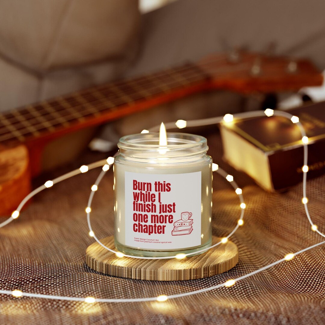 Candle for Cozy Book Nook, Book Lover, Candle for Book Shelf, Bookstore ...
