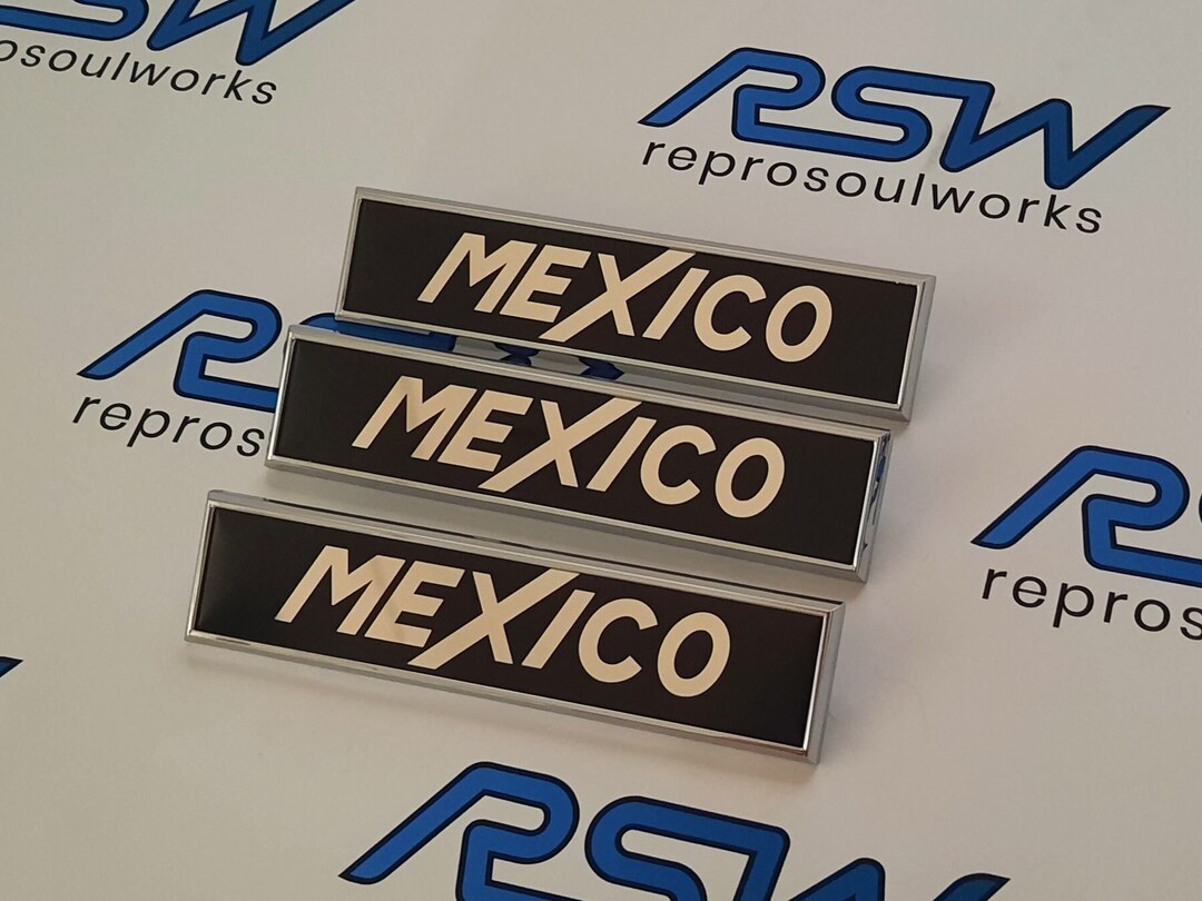 Ford Escort Mk1 MEXICO Badges Set of 3 - Etsy