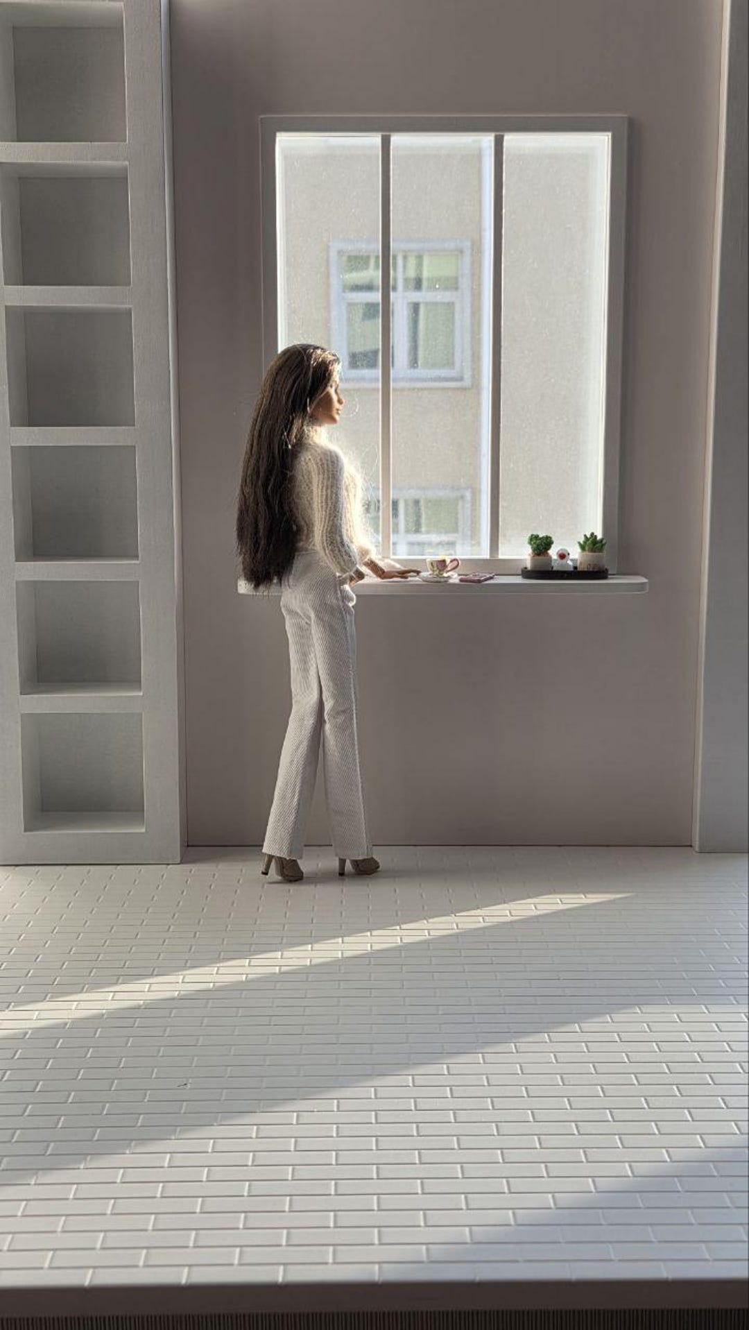 Roombox, Wall and Connecting Columns 1/6 Scale, Doll Furniture - Etsy