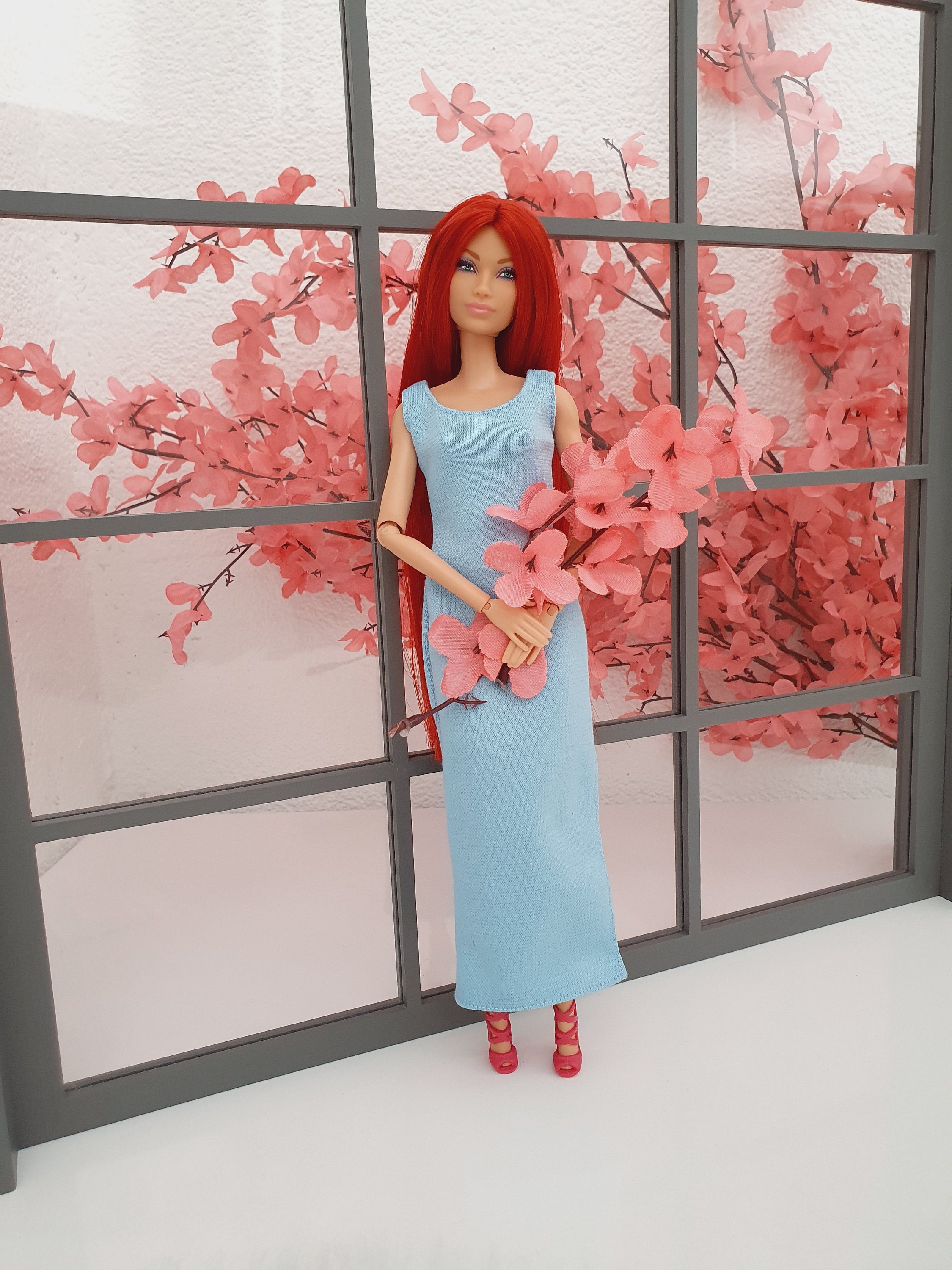 Window for Dollhouse, Diorama Miniatures up to 13”, 1/6 Scale Doll ...