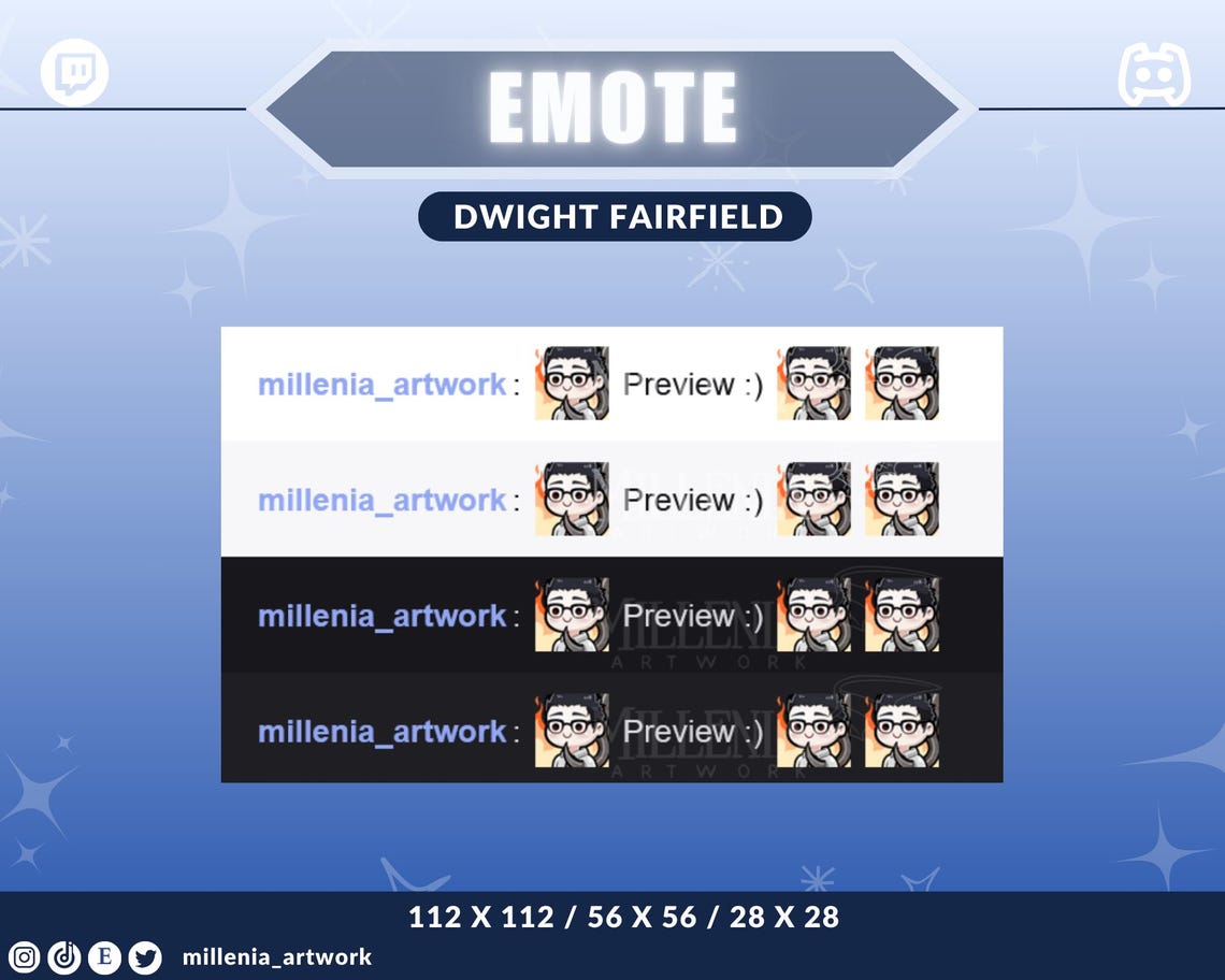 Dwight Fairfield This is Fine Emote - Twitch, Youtube, Discord ...