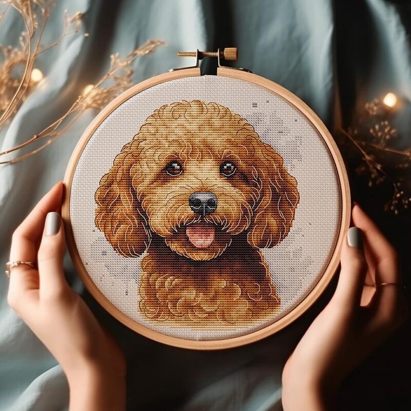 Poodle Cross Stitch - Etsy