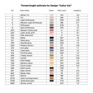 Watercolor Calico Cat Cross Stitch Pattern Tri-color Realistic Cat ...