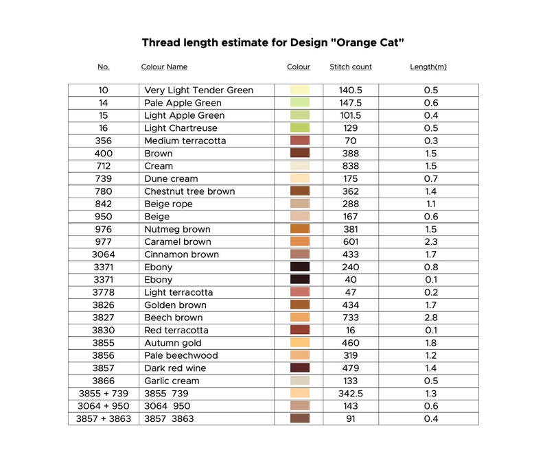 Orange Tabby Cat Cross Stitch Pattern Watercolor Ginger Cat Portrait ...