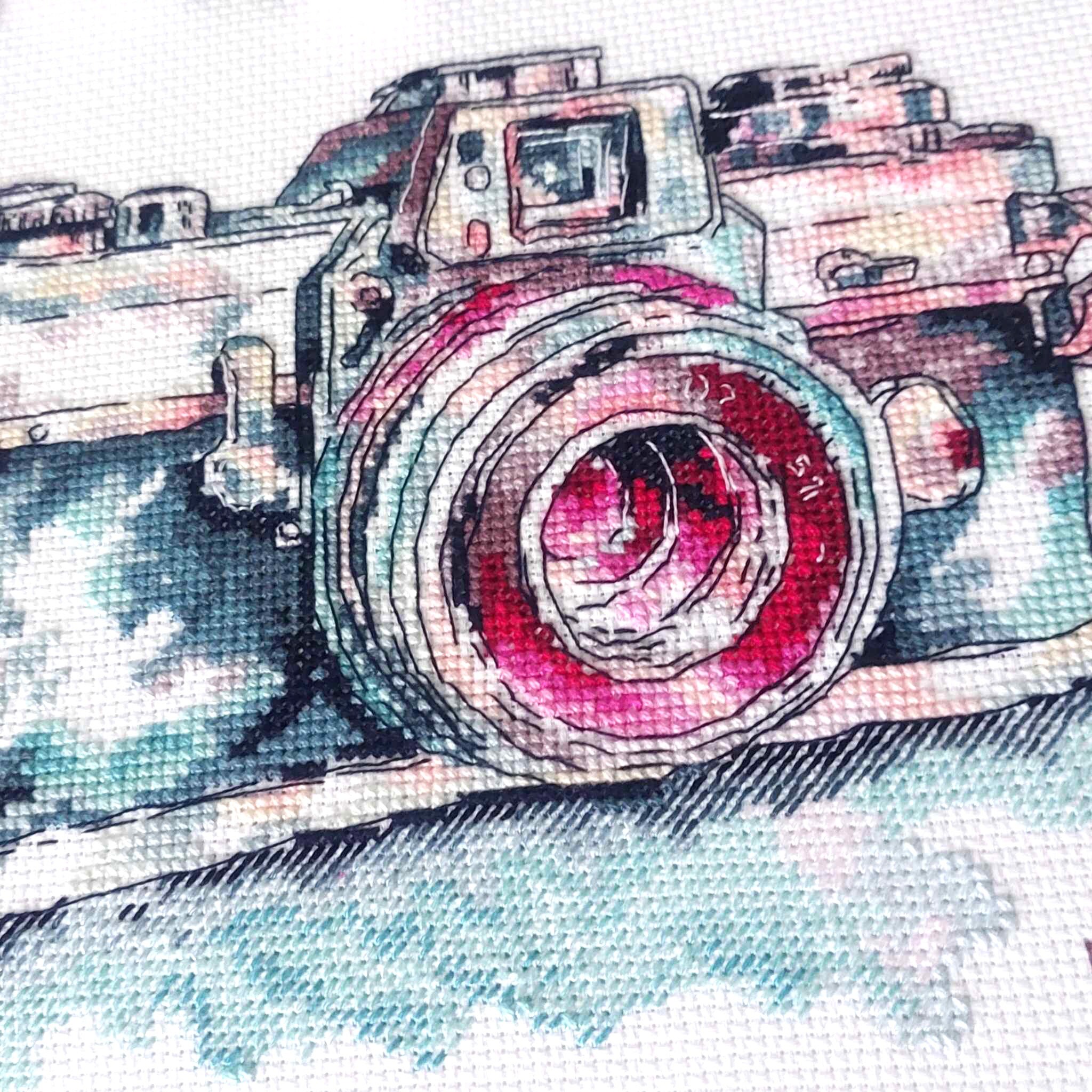 Old Photo Camera Cross-stitch Pattern Watercolor Vintage Camera PDF ...