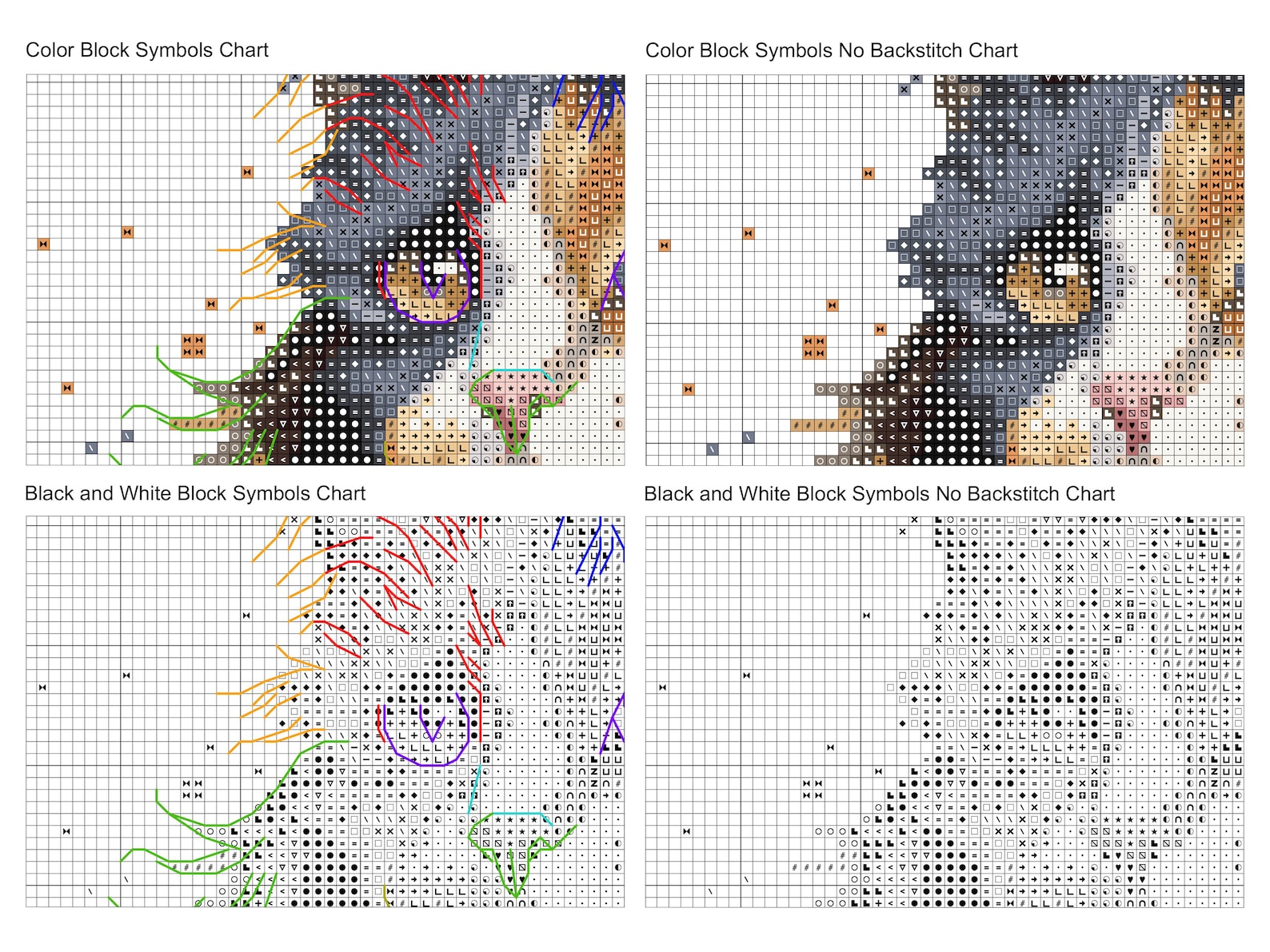 Watercolor Calico Cat Cross Stitch Pattern Tri-color Realistic Cat ...