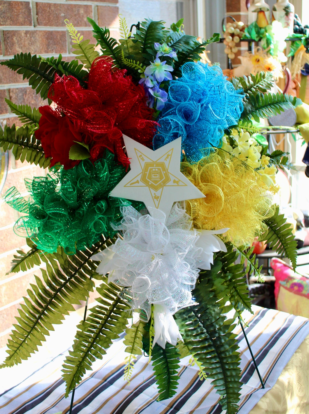 Eastern Star Funeral Wreath - Etsy