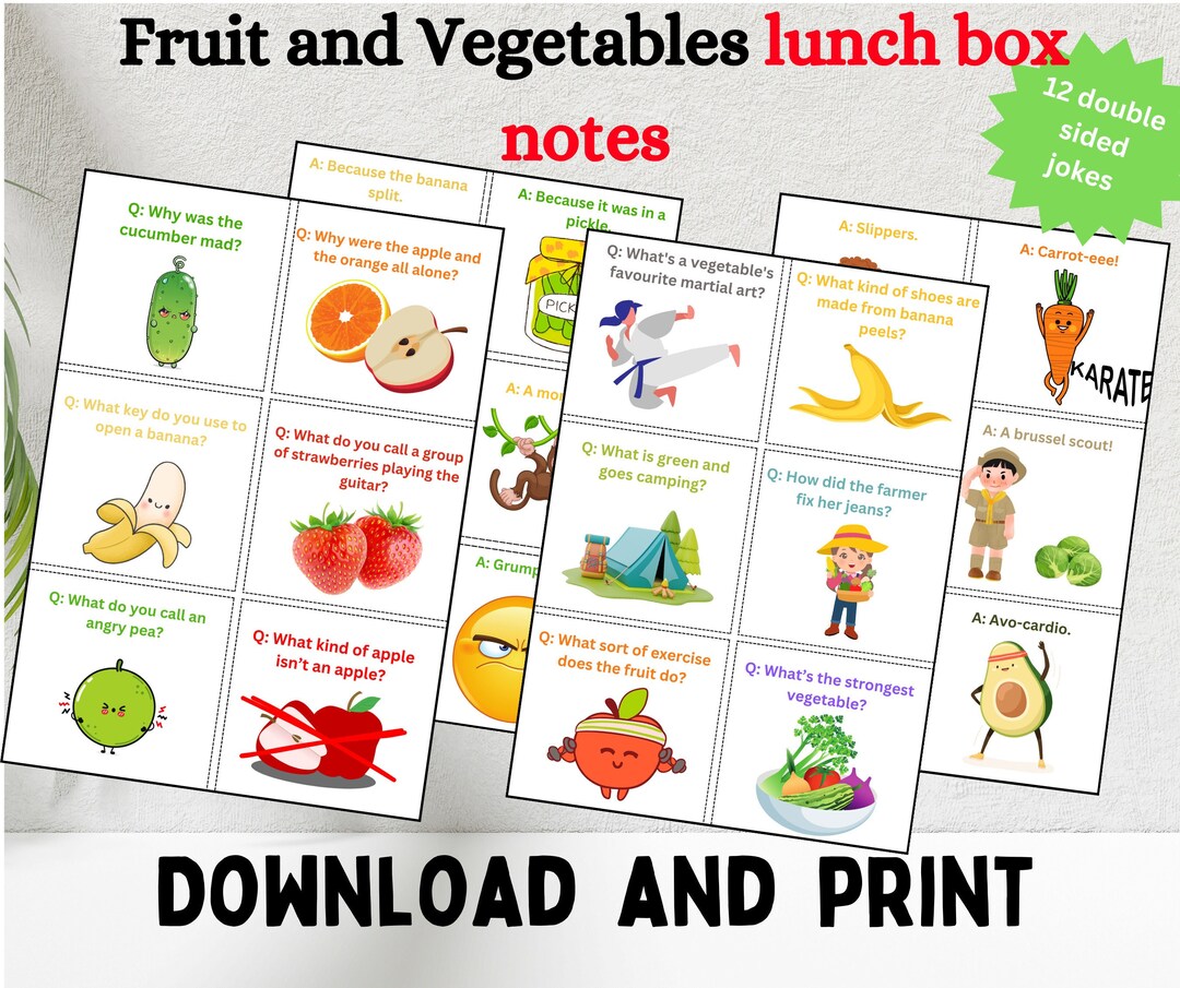 Giggle & Munch. 12 Hilarious Fruit and Veggie Jokes for Kids ...