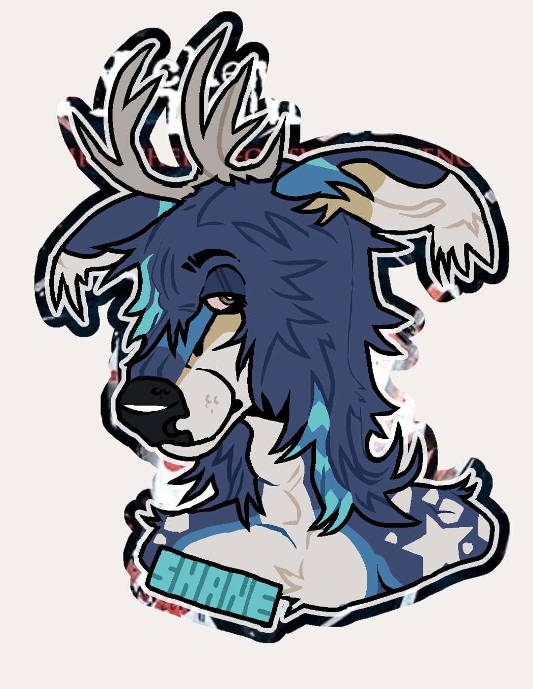 Custom Digital Furry Badge Comms - Etsy