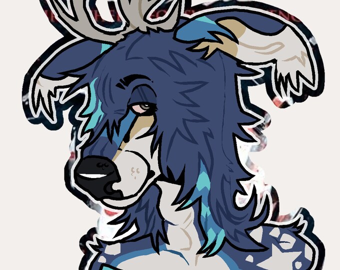 Custom Digital Furry Badge Comms - Etsy