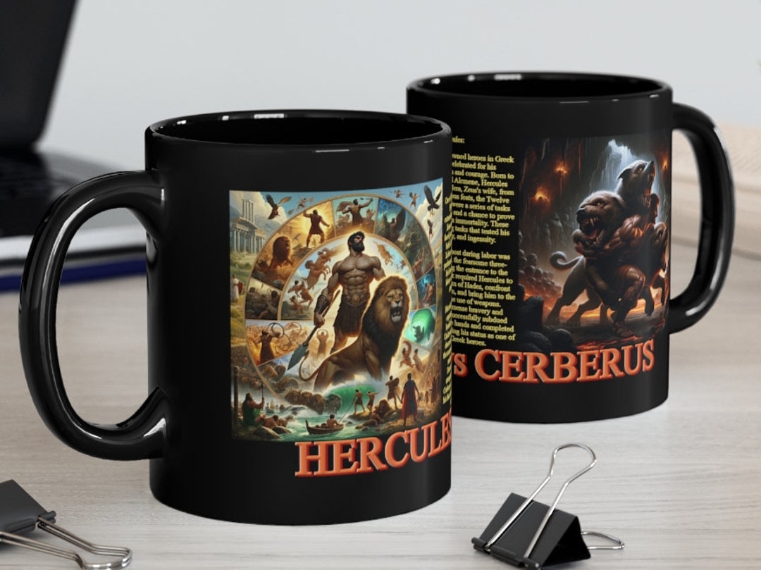 Hercules Christmas Mug for Tea Christmas Gift for Him Greek Mythology ...