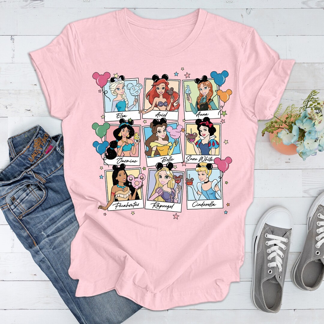 Vintage Disney Princesses Shirt, Disney Balloon Shirt, Disneyland Shirt, Walt Disney World ...