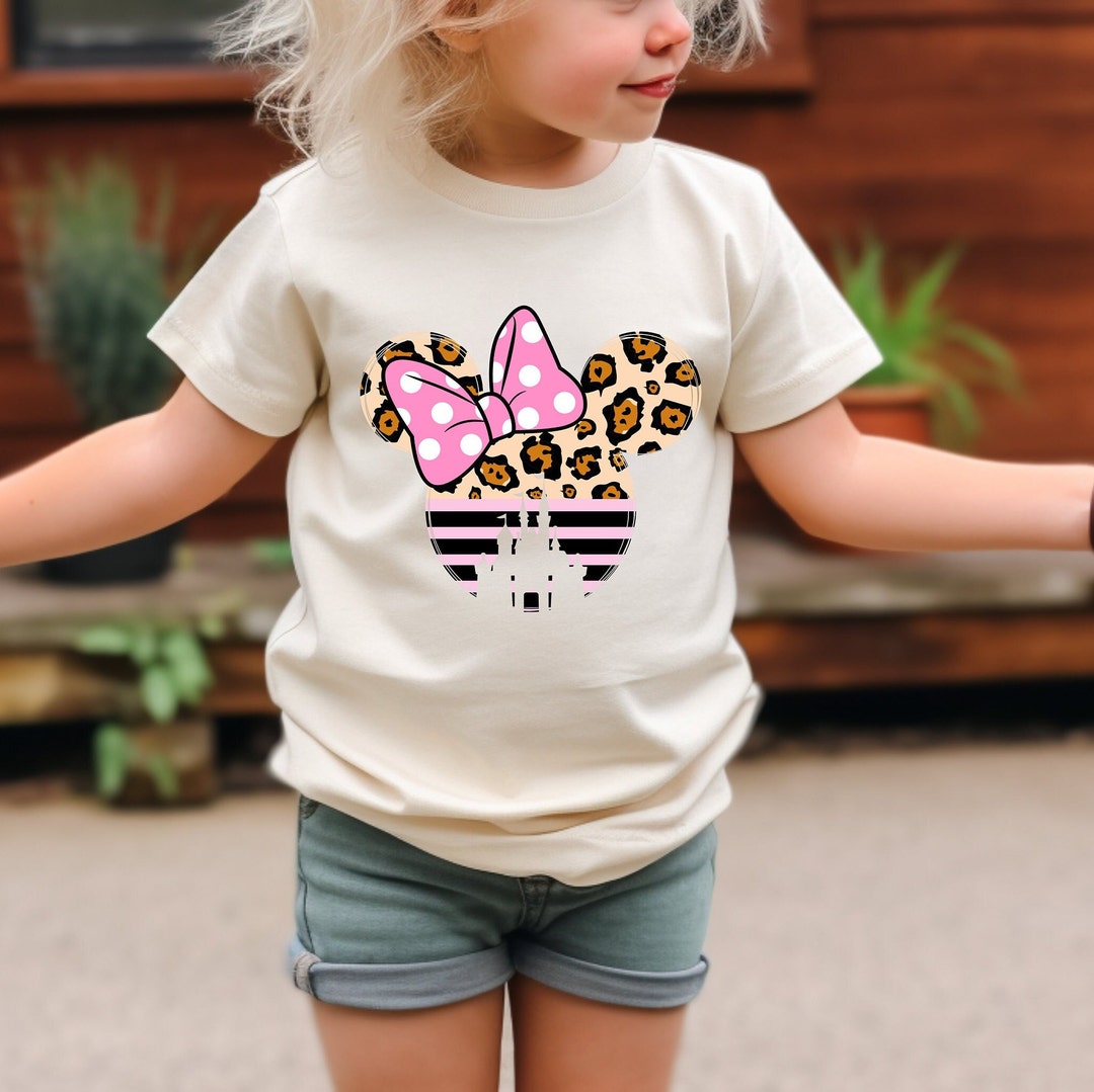Leopard Print Minnie Castle Shirt, Animal Kingdom Shirt, Women Disney ...