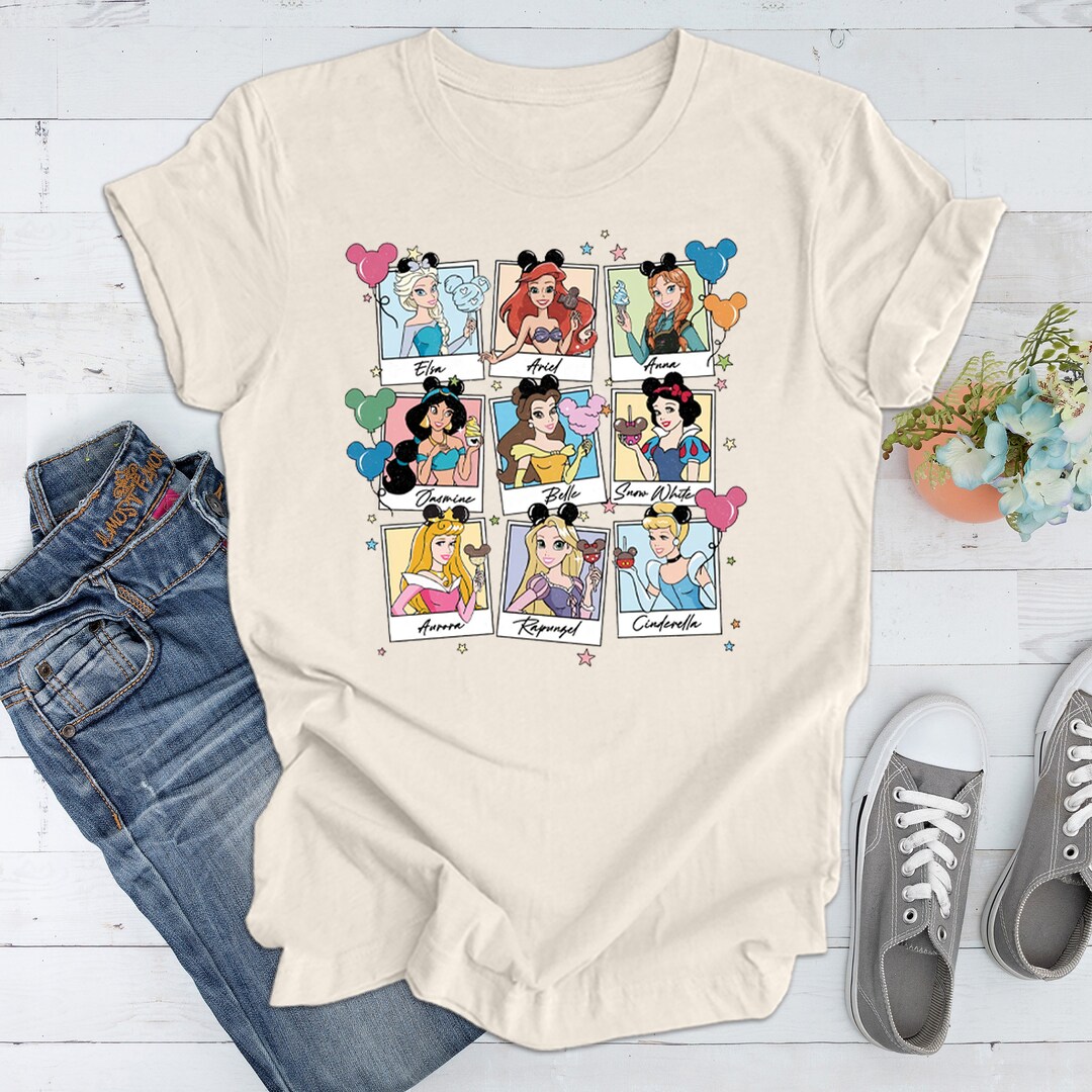 Disney Princess Aurora Shirt, Princess Rapunzel Shirt, Cinderella Shirt, Ariel Shirt, Princess ...