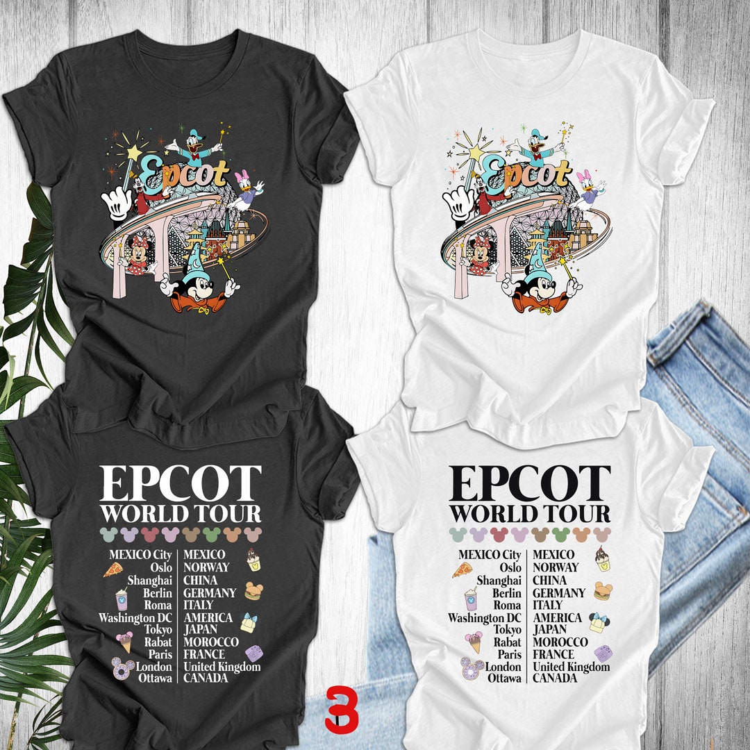 Epcot World Tour ,disney Epcot Shirt, Disney Group Trip Shirt, Retro ...