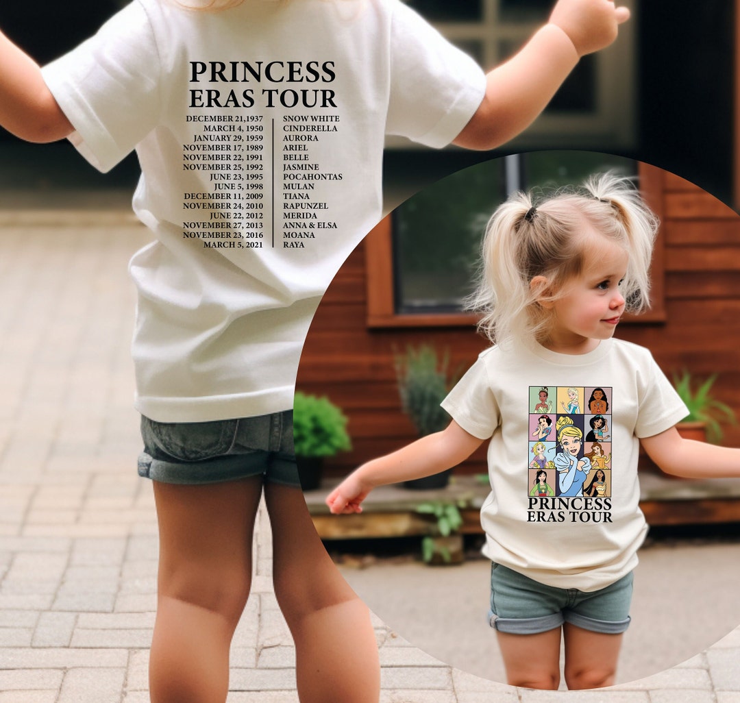 The Princess Era Tour Shirt - Disney Princesses Retro Graphic Tee ...