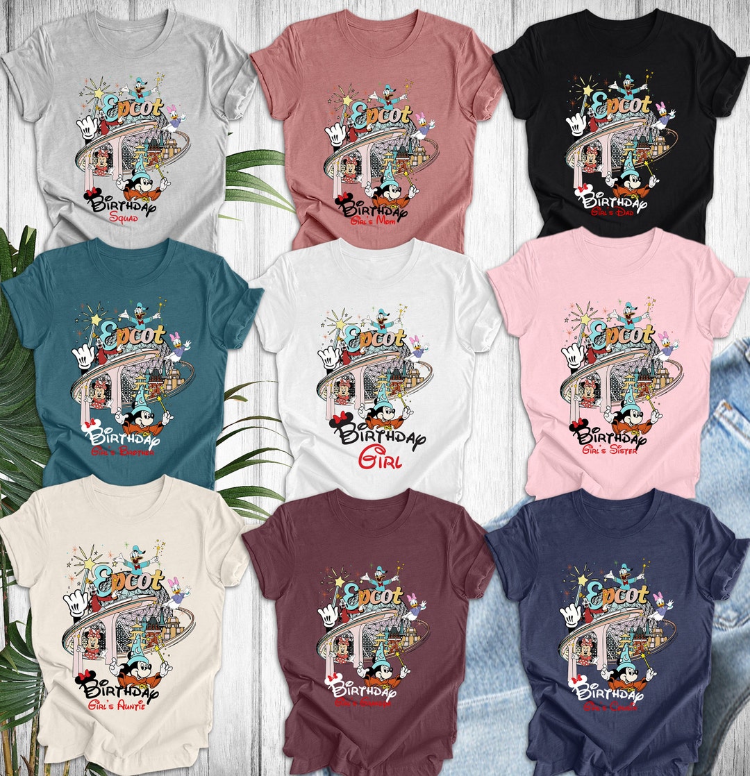 Disney Epcot Birthday Shirt Tank Top, Birthday Girl Disney Epcot Shirt ...