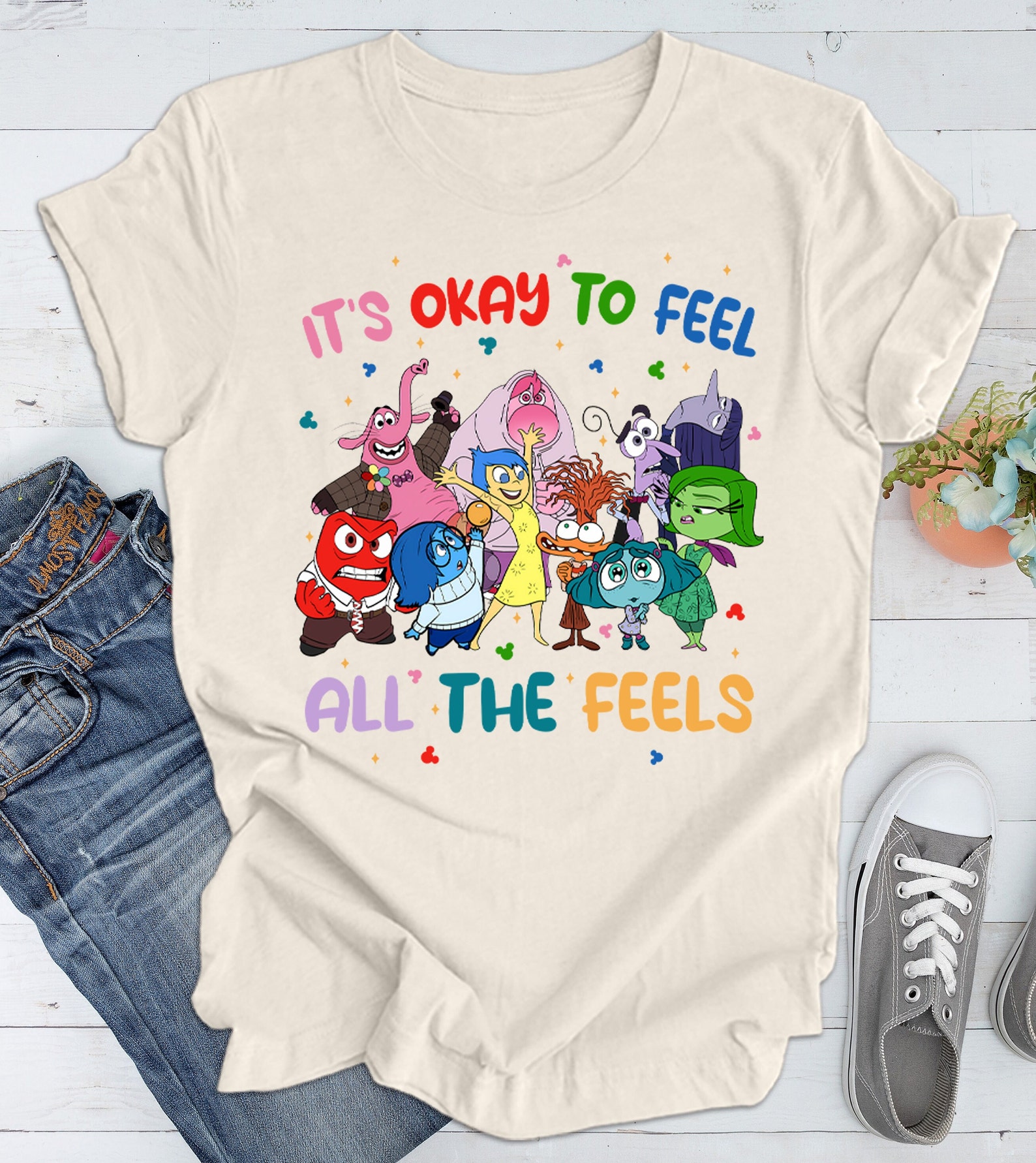 Inside Out It's Okay to Feel All the Feels Shirt, Inclusion Shirt ...