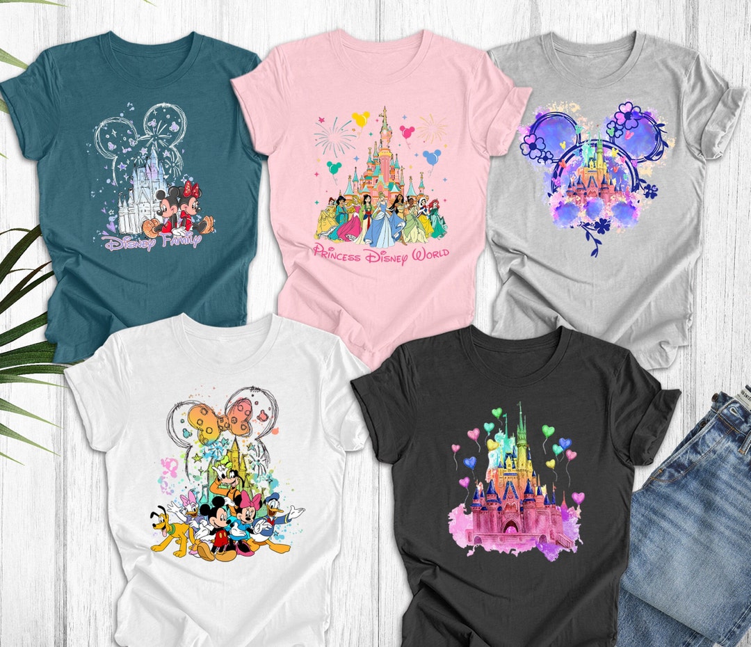Disney Watercolor Castle Shirt, Disney Castle Shirt, Disney Princess ...
