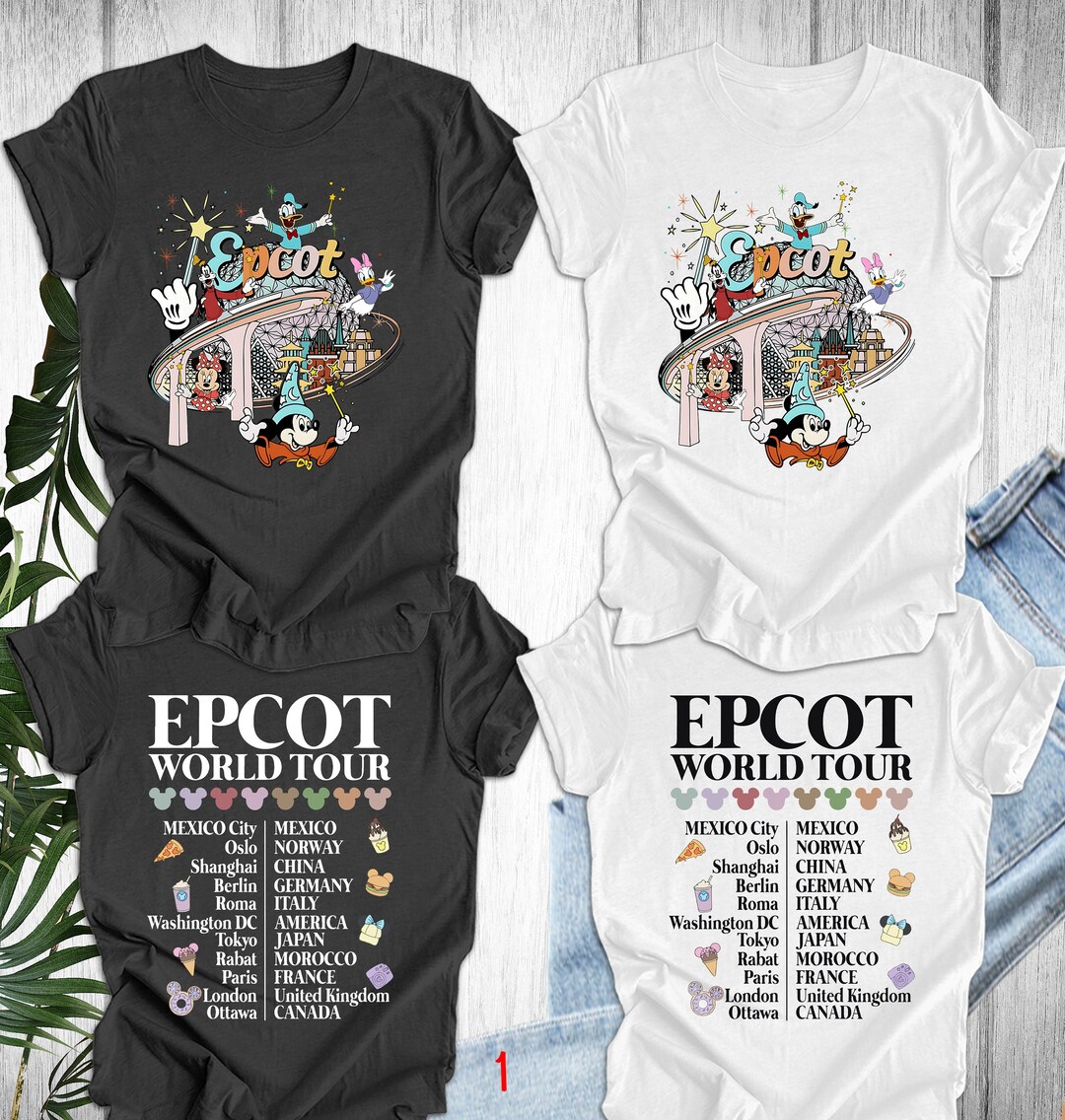 Epcot World Tour ,disney Epcot Shirt, Disney Group Trip Shirt, Retro ...
